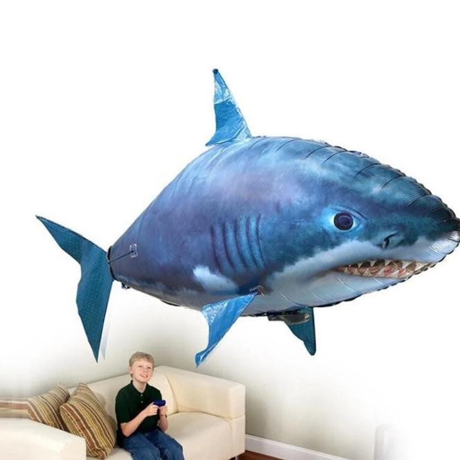 Jual Remote Control Air Swimmers Rc Fish Shark Balloon / Balon Rc Ikan ...