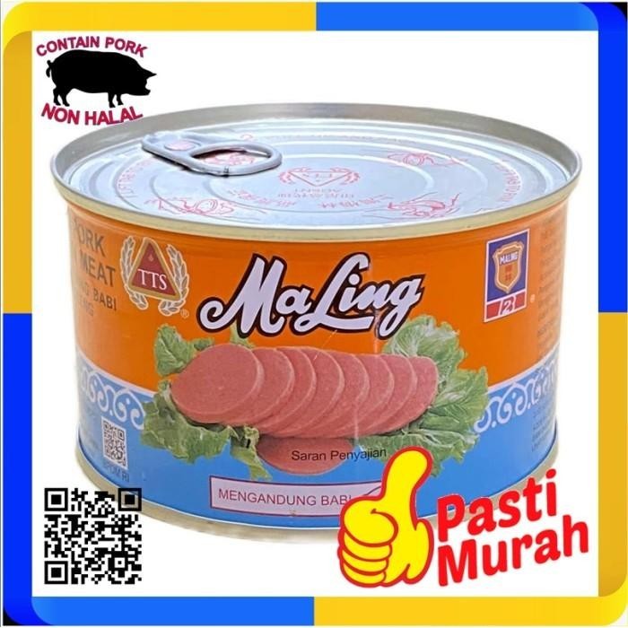 Jual MALING KALENG SILVER TTS PORK LUNCHEON MEAT DAGING BABI KALENG ...