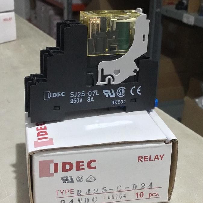 Jual Slim Power Relay 2 Pole 24Vdc Idec Rj2S-C-D24 Free Ongkir | Shopee ...