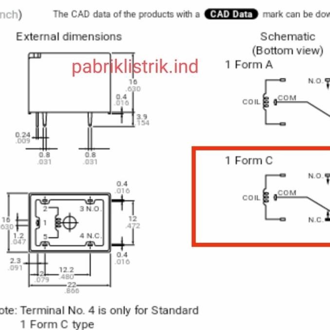 Jual Relay Js1 12V F Panasonic Nais Matsushita Original Equivalen ...