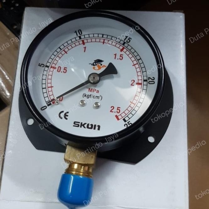 Jual Pressure Gauge Flange Skon 3" Inch 2,5 Mpa / 25Kg | Shopee Indonesia