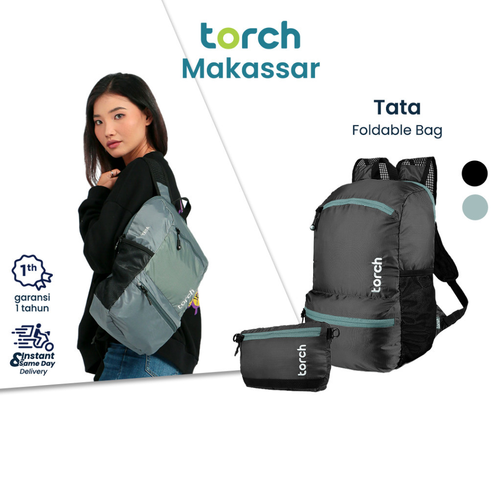 Jual TORCH Tata Foldable Backpack Laptop 3 in 1 Tas Outdoor Slingbag ...