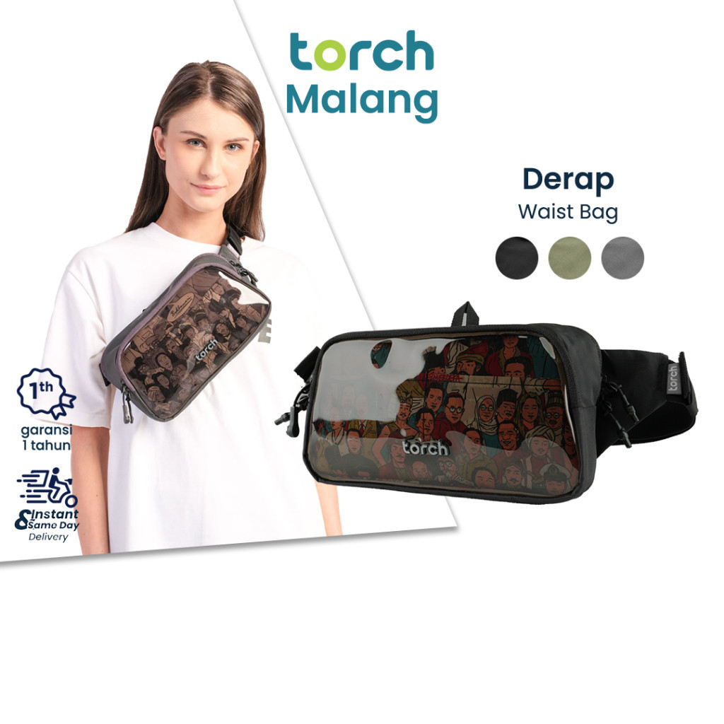 Jual TORCH Derap Tas Pinggang Pria Waistbag Artwork Spesial Hari ...