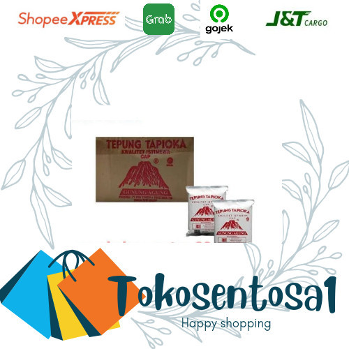 Jual TEPUNG TAPIOKA SAGU CAP GUNUNG AGUNG / 1 DUS | Shopee Indonesia