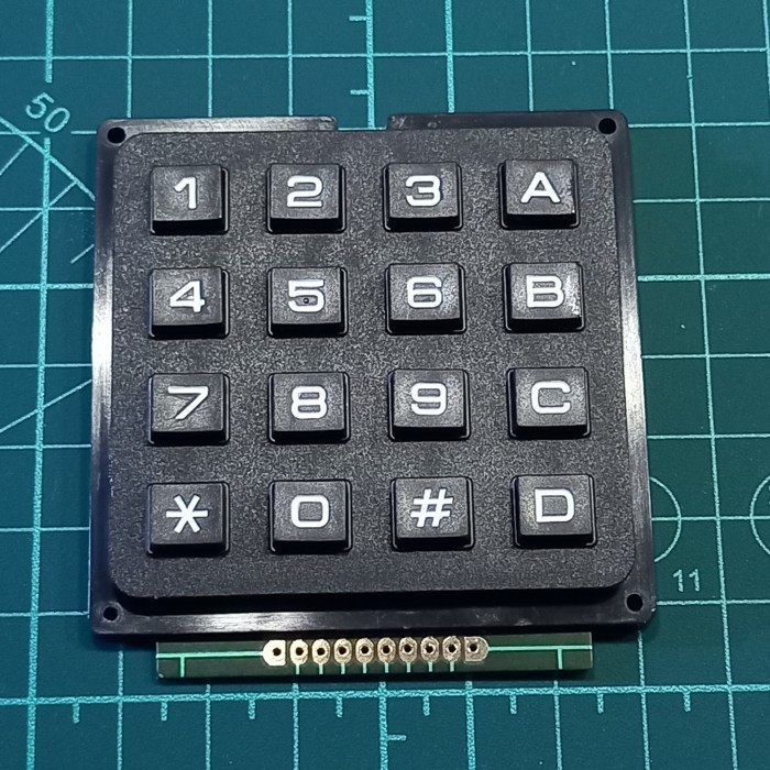 Jual KIPED 4X4 TIMBUL KEYPAD 4 X 4 TOMBOL HITAM BUTTON | Shopee Indonesia