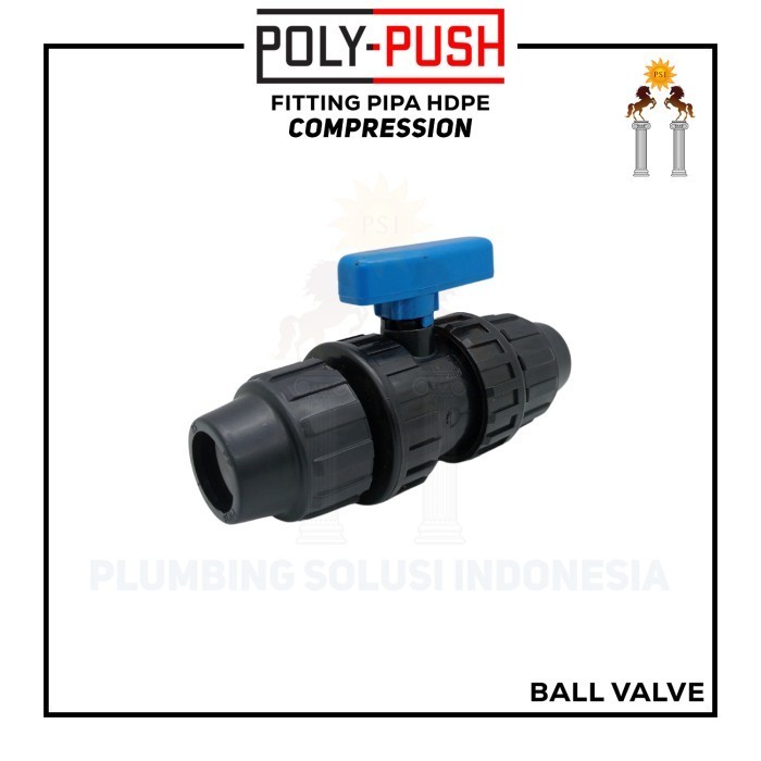 Jual BALL VALVE / STOP KRAN COMPRESSION ( HDPE) 110 MM / 4 INCH PN16 | Shopee Indonesia