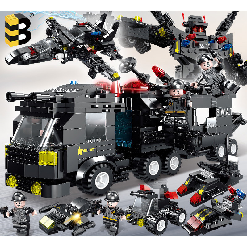 Jual LELE BROTHER Building Block Lego Mobil Polisi Militer Military ...