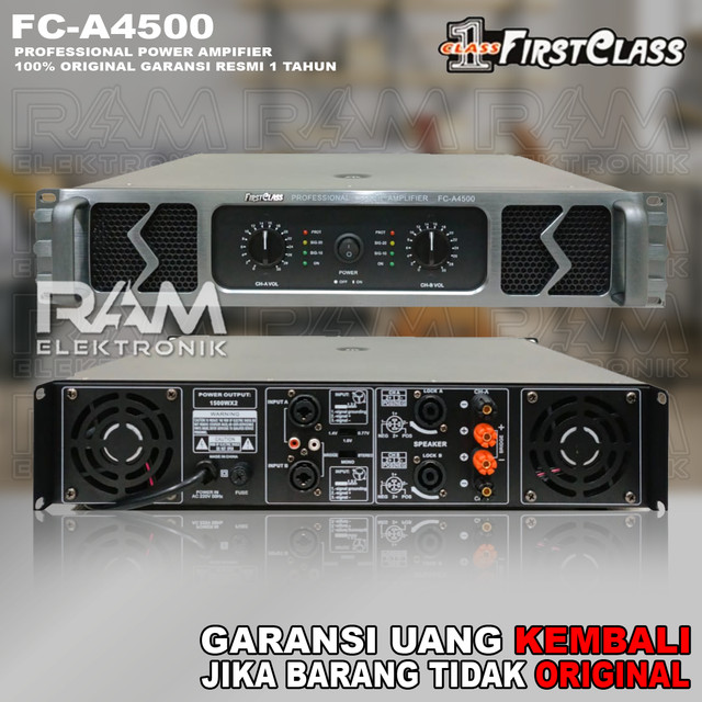 Jual Power Amplifier FIRSTCLASS FC A4500 | FIRST CLASS FC A 4500 ...