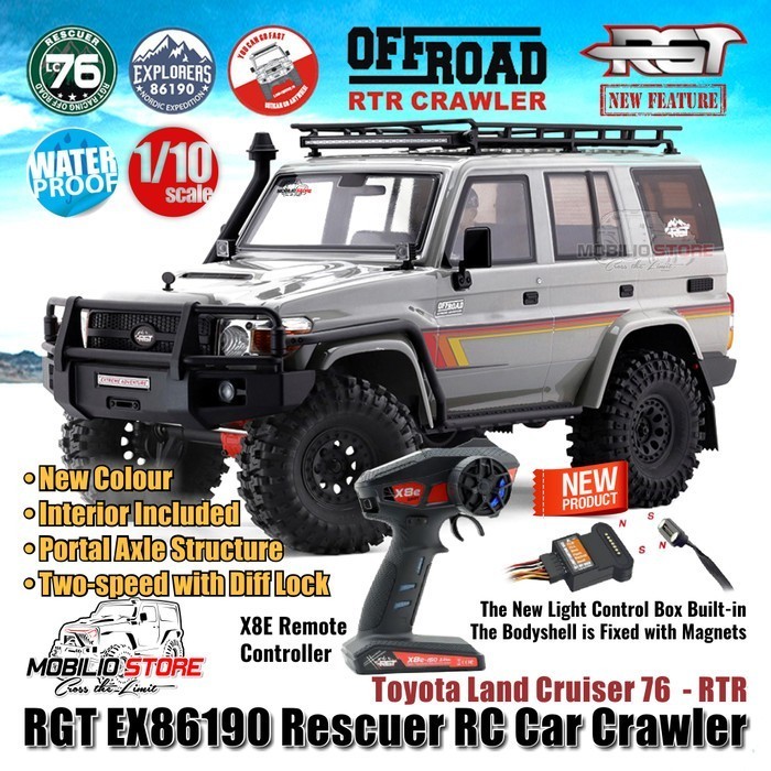 Jual RGT EX86190 Rescuer Toyota Land Cruiser 76 RC Car 1/10 Crawler RTR ...