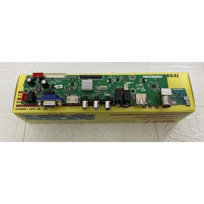 Jual MODUL PCB KIT DRIVER LCD LED UNIVERSAL DTV3663 UNTUK DIGITAL TV ...