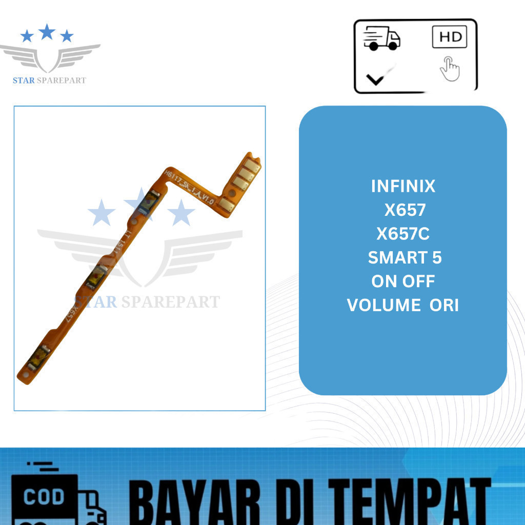 Jual FLEXIBEL INFINIX X657 / X657C + ON OFF + VOLUME ORI (SMART 5 ...
