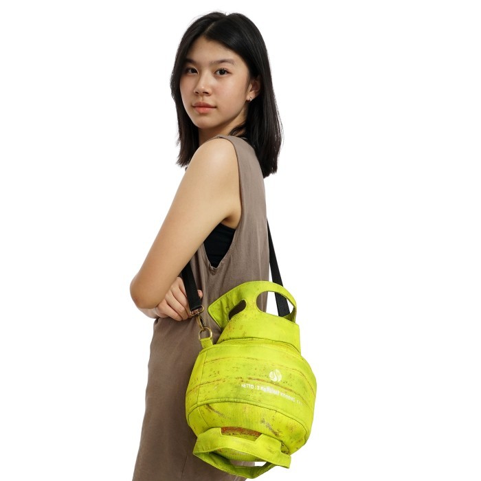Jual Tas Bentuk Tabung Gas Hijau Lpg Ijo Melon Kado Unik Model Fashion ...