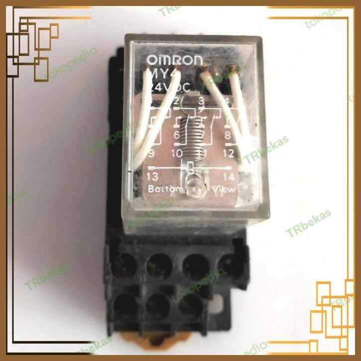 Jual [TRB] Relay OMRON MY4 24VDC + SHOCKET | Shopee Indonesia