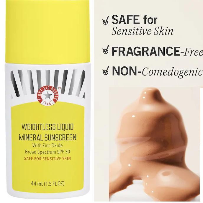 Jual First Aid Beauty Weightless Liquid Mineral Sunscreen Zinc Oxide ...