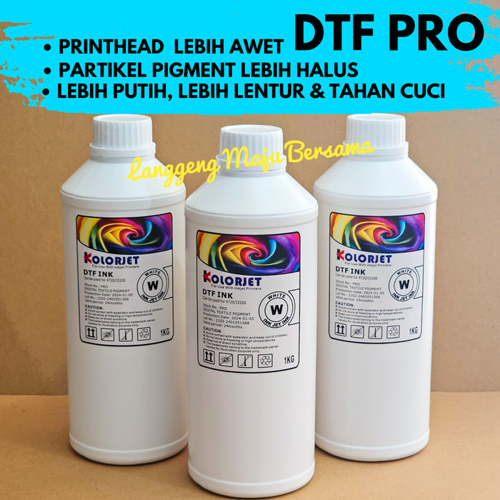 Jual Wade Tinta Dtf Colorjet Pro Ultra Premium Quality 1Kg Super White | Shopee Indonesia