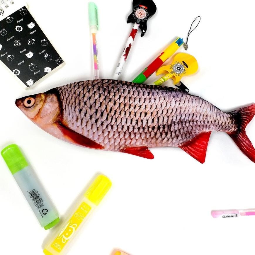 Jual Qv21 Tempat Pensil Ikan Tombro Viral Unik Buat Ke Kantor Atau ...