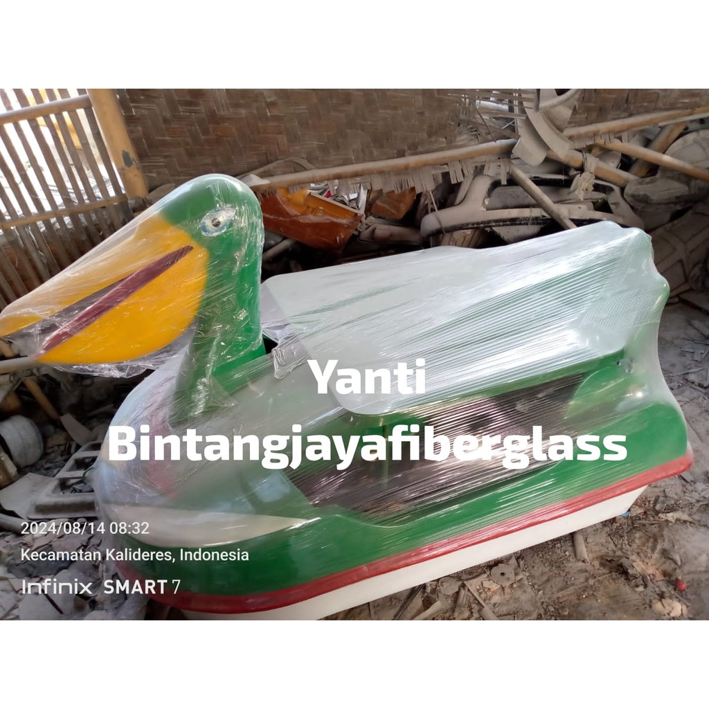 Jual sepeda air itik mini/sepeda air angsa mini-kecil/perahu fiber ...