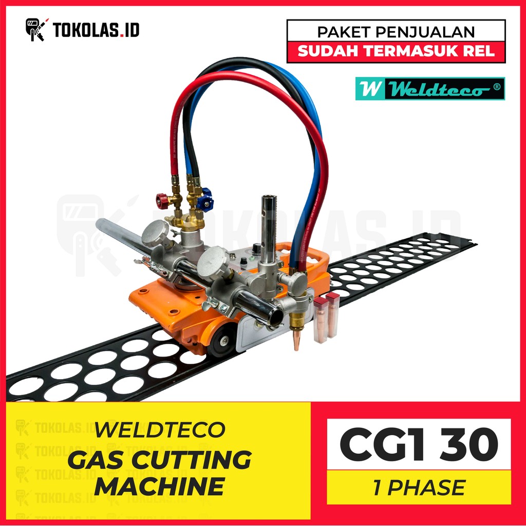 Jual Weldteco CG1- 30 Gas Cutting Machine Mesin Potong Plat Rel Beaver CG 1 | Shopee Indonesia