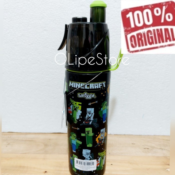 Jual SMIGGLE - Minecraft Spritz Stainless Steel Drink Bottle Botol ...