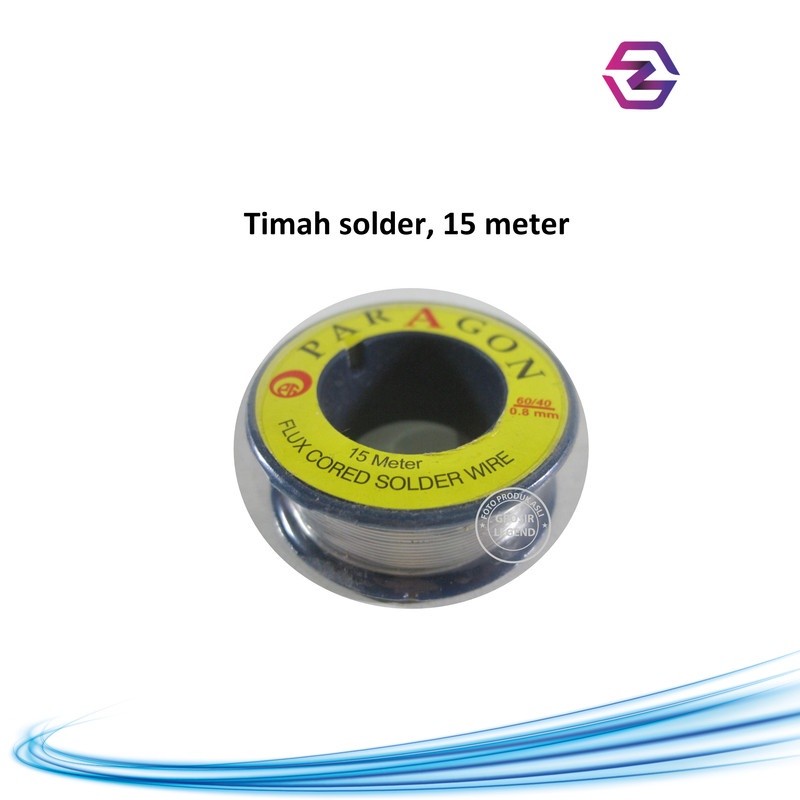 Jual Timah tinol solder 0.8mm grade super 60/40 murni Paragon 15 meter ...