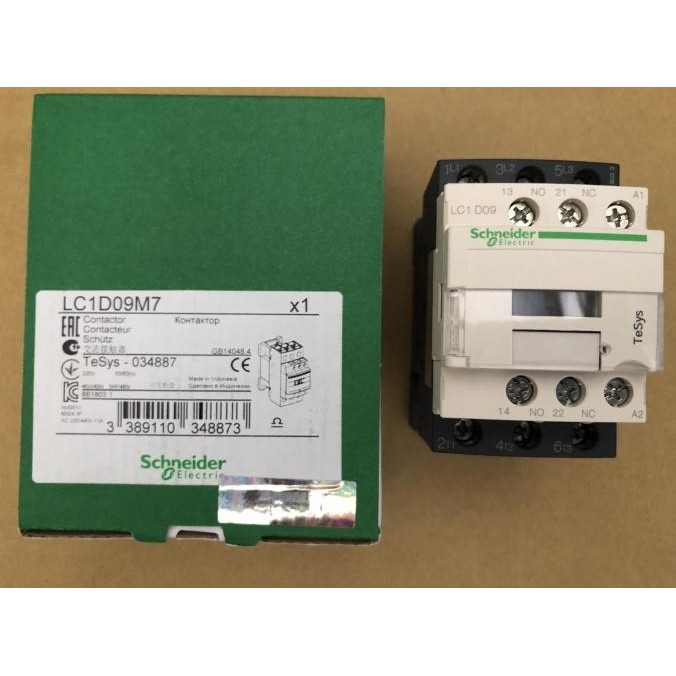 Jual KONTAKTOR CONTACTOR SCHNEIDER LC1D09M7 220 VOLT 1 PHASE 25 A AMPER ...