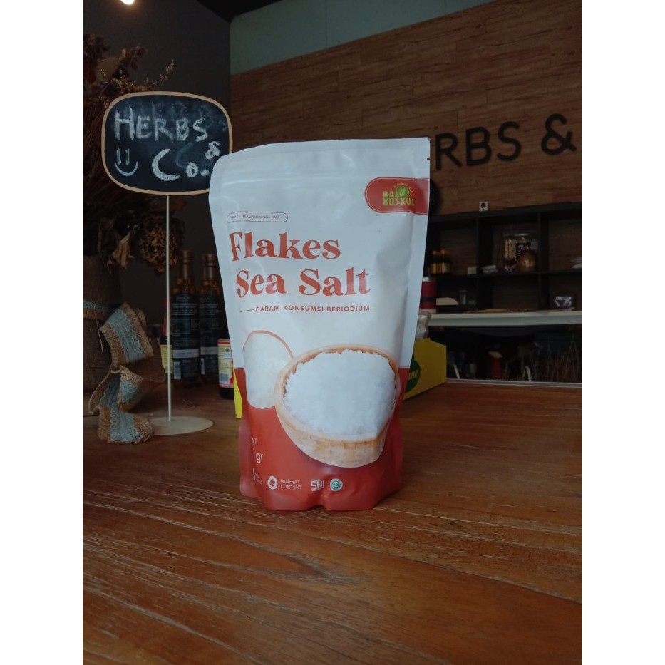 Jual Natural Bali Kulkul Flakes Sea Salt 500 Gr ( Garam Laut Kasar ...