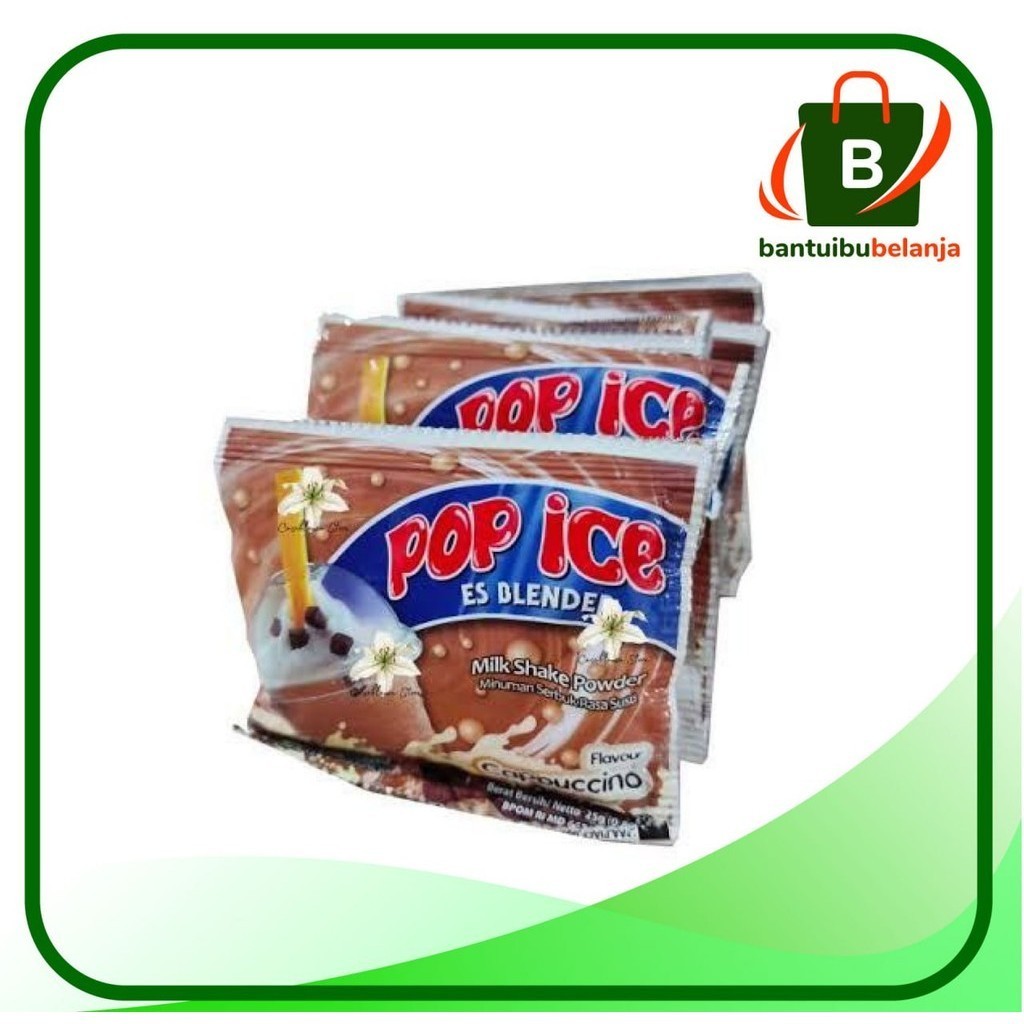 Jual POP ICE Cappucino 1 renteng ISI (10pcs) | Shopee Indonesia