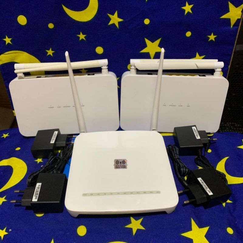 Jual F670L KEMBARAN ZTE ROUTER GPON ONT Wifi Dual-Band Port Biru (Unit ...