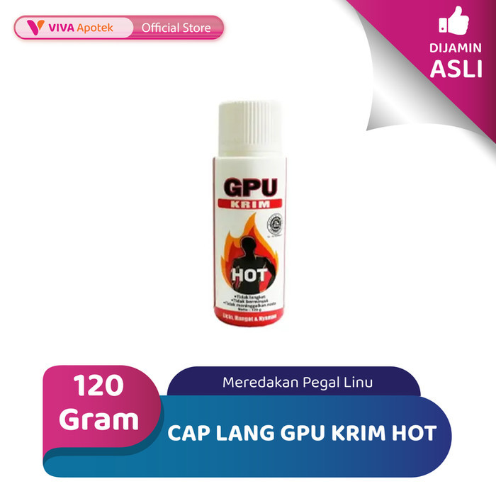 Jual Cap Lang GPU Krim Hot untuk Meredakan Nyeri Otot (120 Gram ...
