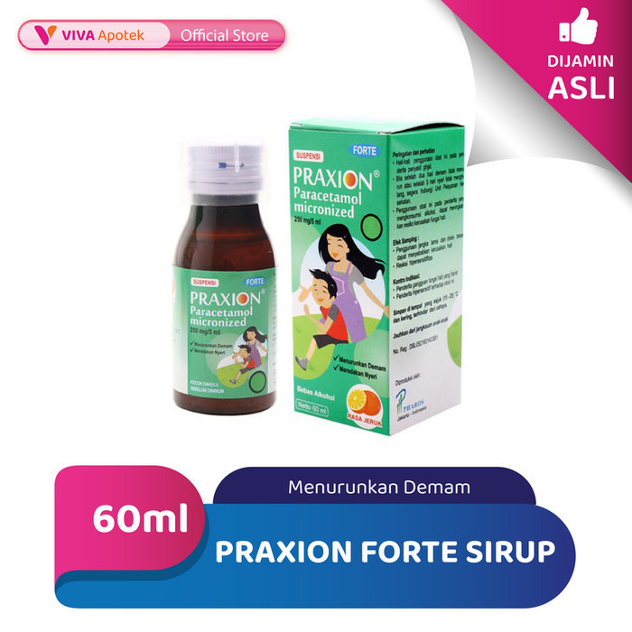 Jual Praxion Forte Sirup untuk Menurunkan Demam (60 ml) | Shopee Indonesia