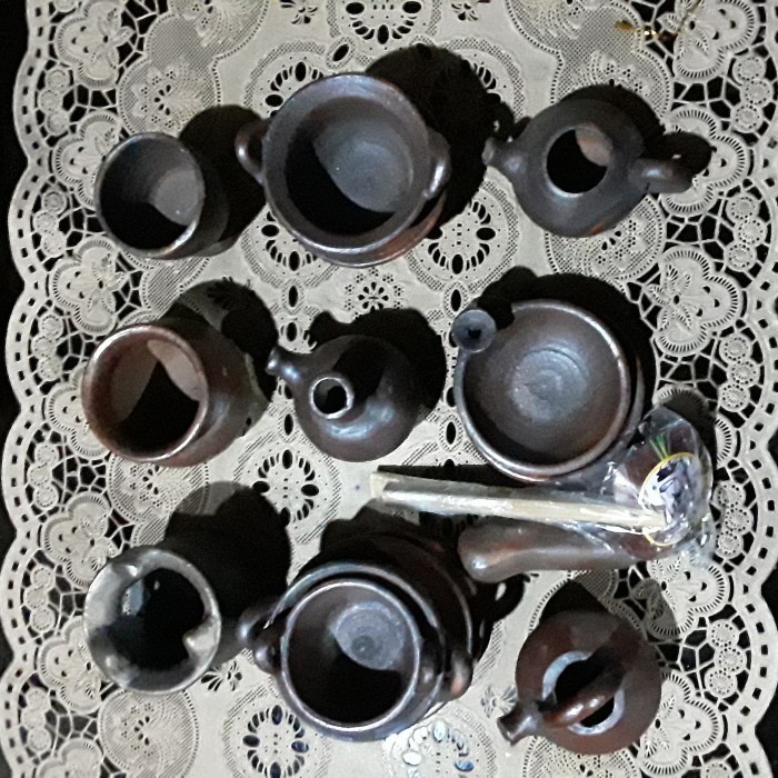 Jual Han 1 Set Alat Masak Pasaran Anak Gerabah Tanah Liat Mainan ...
