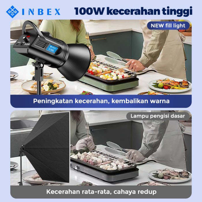 Jual Inbex Il-100S Foto Lighting Studio Softbox Lampu Fotografi ...