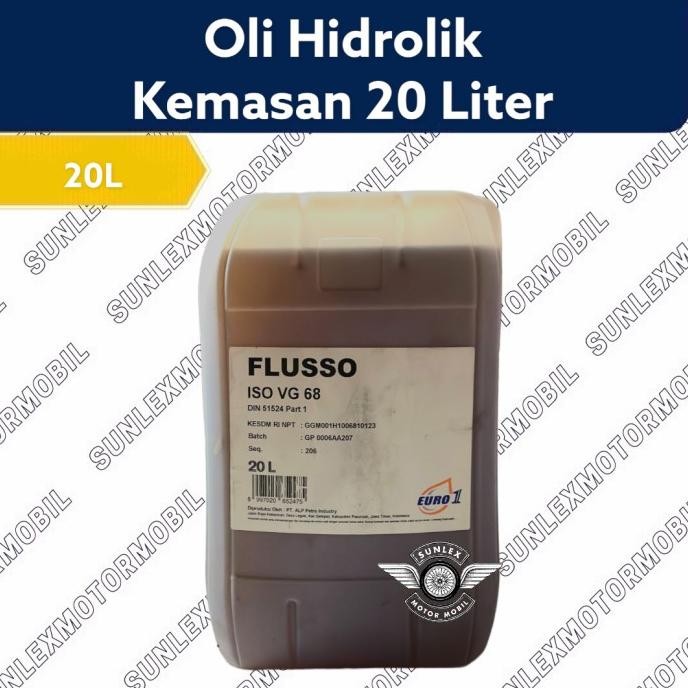 Jual Oli !! 20L 20 Liter Galon Oli Hidrolik Hydraulic Iso Vg68 Pompa ...