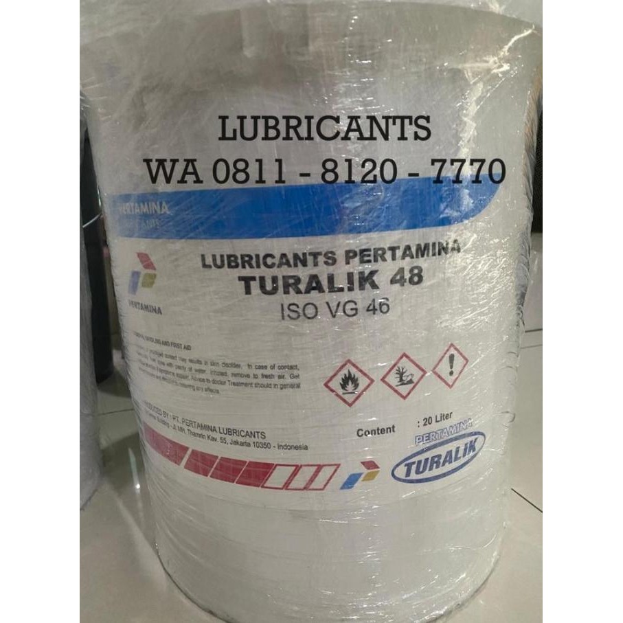 Jual Oli !! Oli Hidrolik Pertamina Turalik 48 - (Iso Vg 46 - Pail 20Lt ...