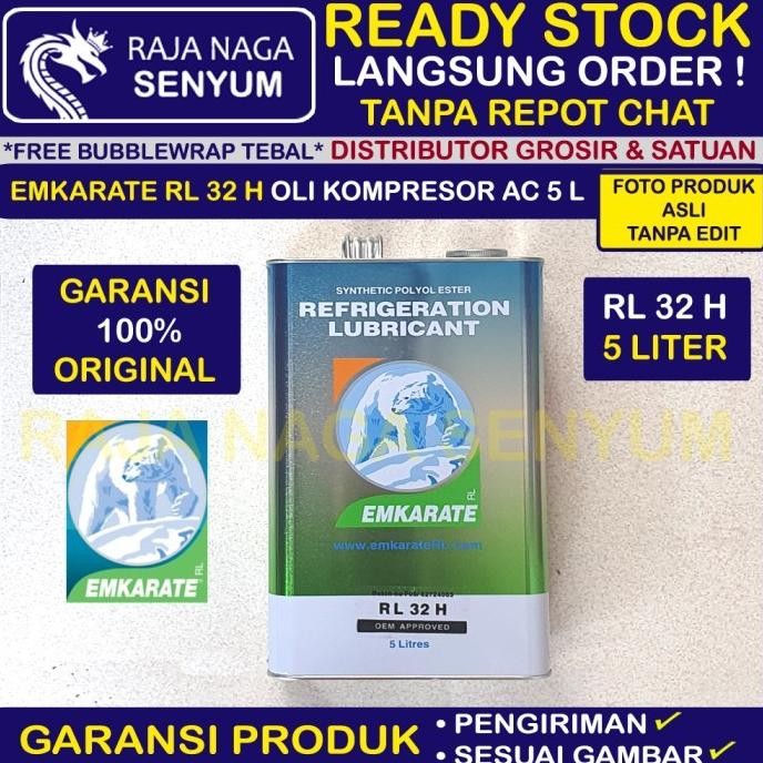Jual Oli !! Emkarate Rl32 / Rl 32 H / Rl32H Oli Kompressor Ac 5 Liter ...