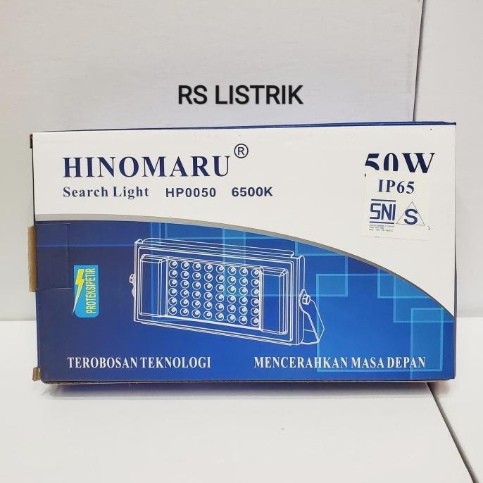 Jual LAMPU SOROT LED-FLOOD LIGHT HINOMARU 50W - PUTIH KAP FLOODLIGHT 50 WAT ORIGINAL DAN ...