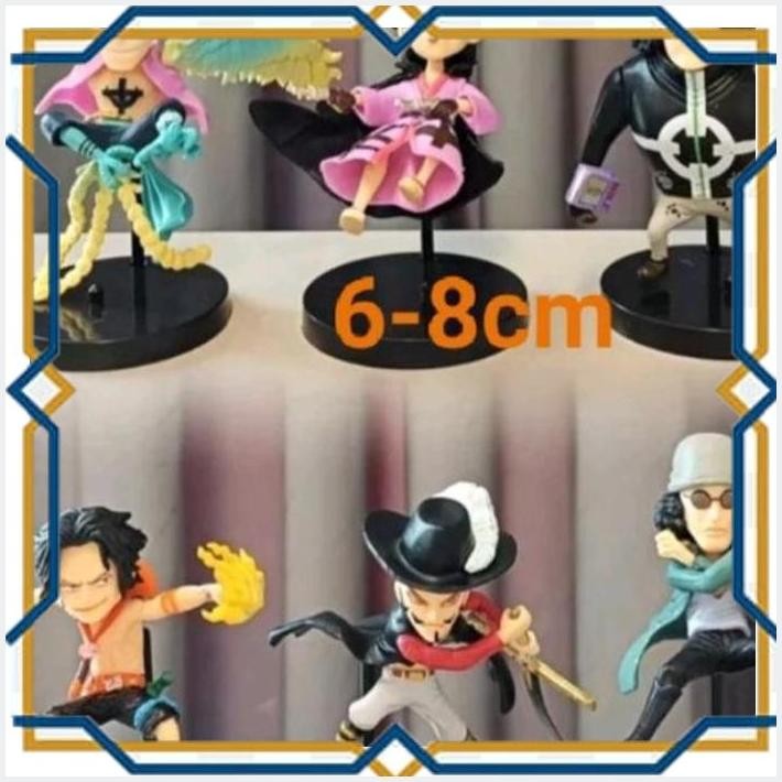 Jual [MIC] FIGURE ONE PIECE ACE MARCO ROBIN MIHAWK KUMA SET 6 PCS ...