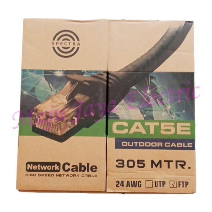 Jual KABEL LAN SPECTRA FTP CAT 5 / CAT 5E OUTDOOR 1 ROLL (305 METER ...