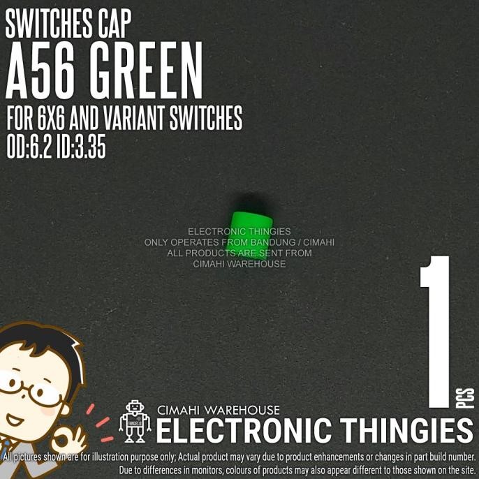 Jual Terbaru (20) A56 6x6 GREEN MICRO SWITCH CAP TOPI TACTILE BULAT ...
