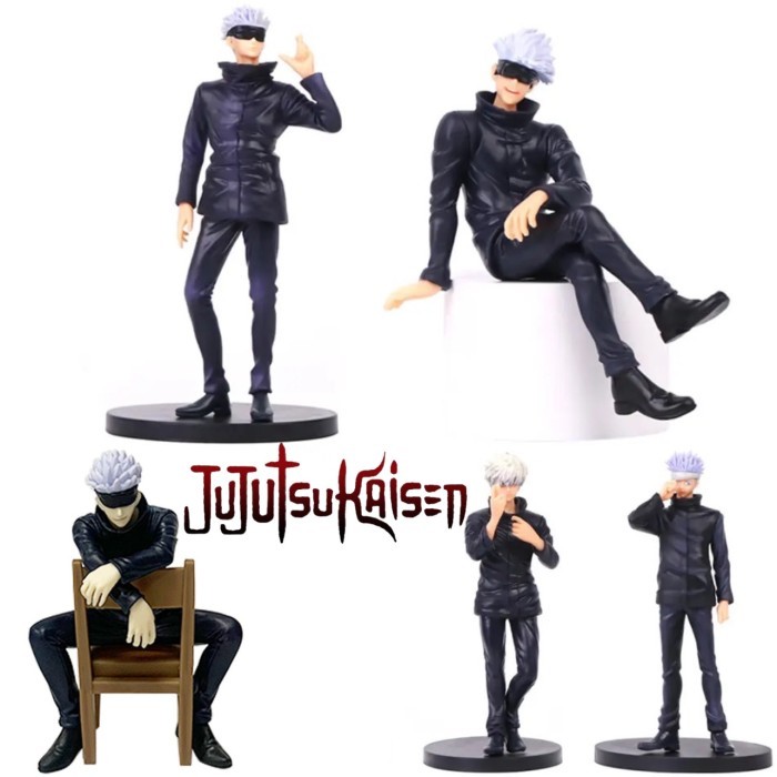 Jual Ready ACTION FIGURE JUJUTSU KAISEN GOJO SATORU STANDING SIT VER ...