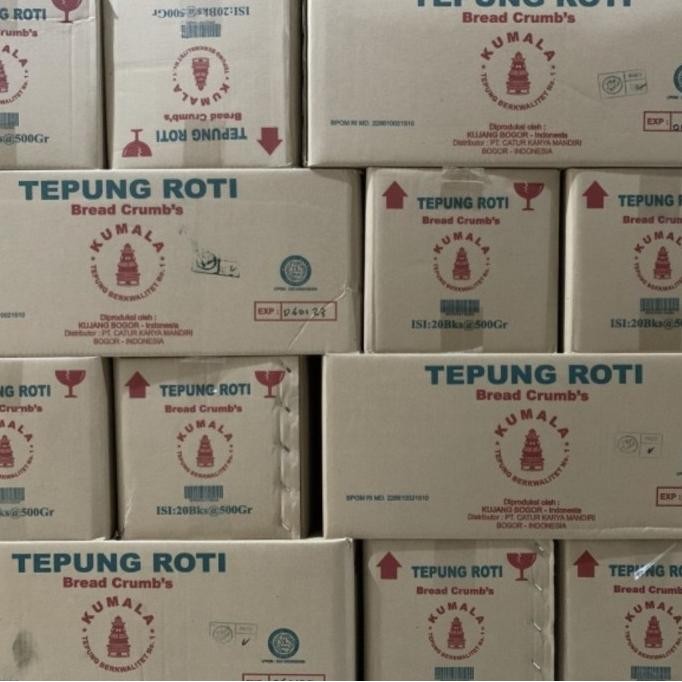 Jual Tepung Roti Kumala Panir Halus 1 Dus/Karton 10 kg isi 500 gr x 20 ...
