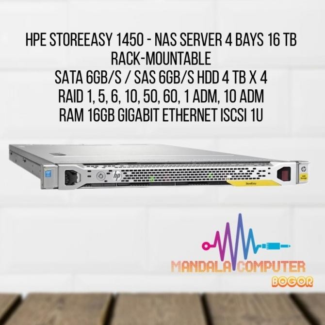 Jual HPE StoreEasy 1450 - NAS server 1U 16Tb Hardisk Xeon E5 2620 V3 6C ...