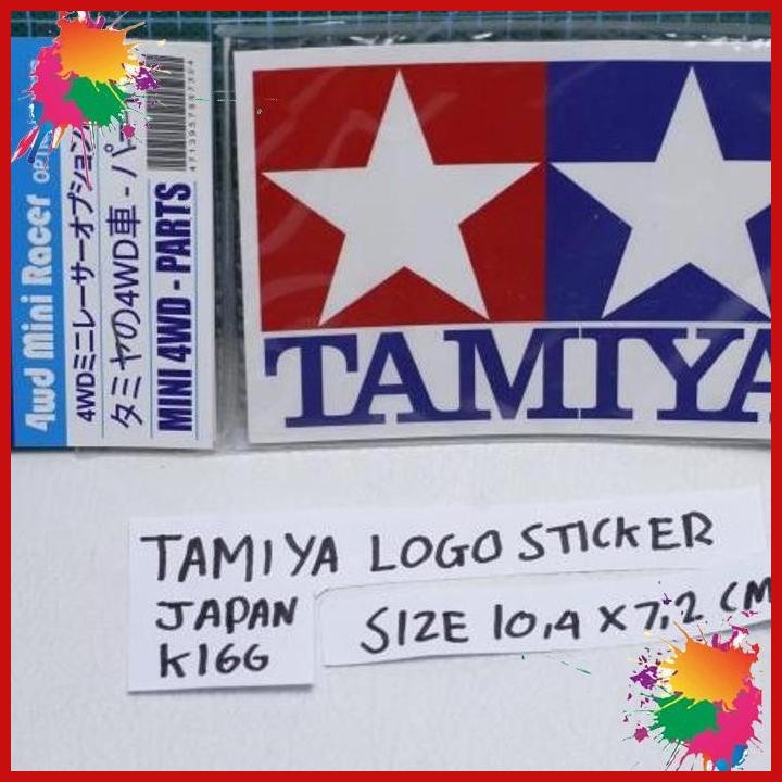 Jual (KAR) STIKER STICKER TAMIYA MADE IN JAPAN SIZE 10,4X7,2 CM ...