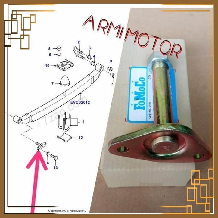 Jual [FPO] BAUT PEER DAUN BAUT SPRING FORD RANGER EVEREST TDI 2.5 CC 2. ...