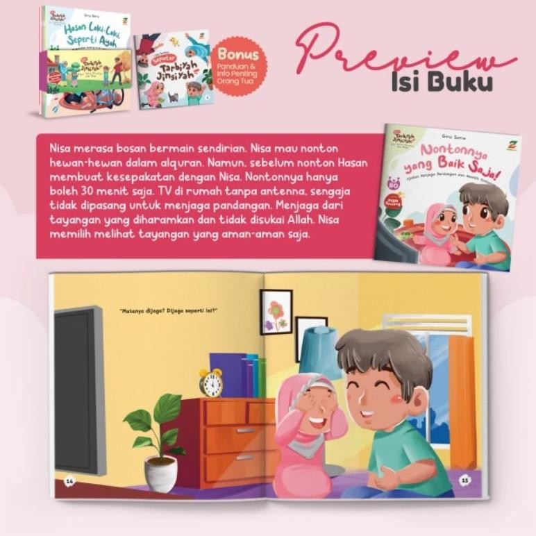 Jual SPECIAL Buku Cerita Anak Islami Seri Tarbiyah Jinsiyah Basic Sexual Education for Kids ...
