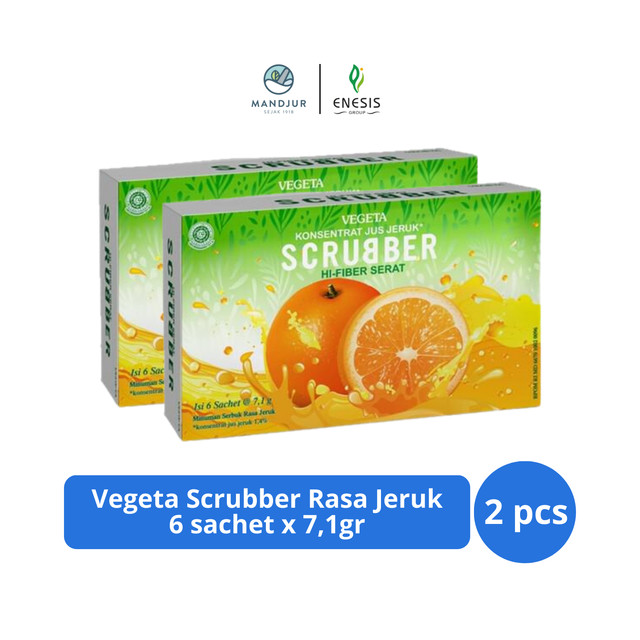 Jual Vegeta Scrubber Rasa Jeruk 6s x 7,1gr x 2 pcs | Shopee Indonesia