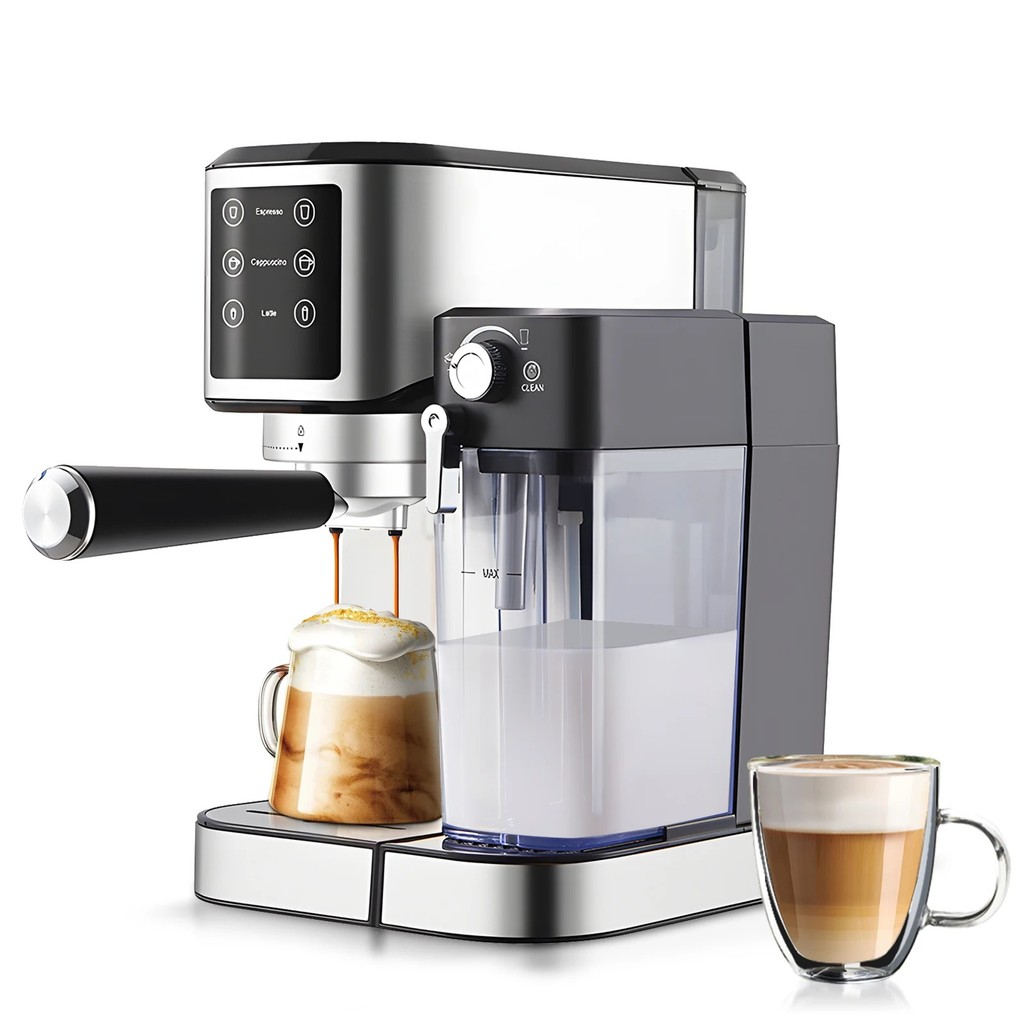 Jual Mesin Kopi Espresso Coffee Maker Frothing 20 Bar 1350W 220V Sistem Busa Susu yang Inovatif ...