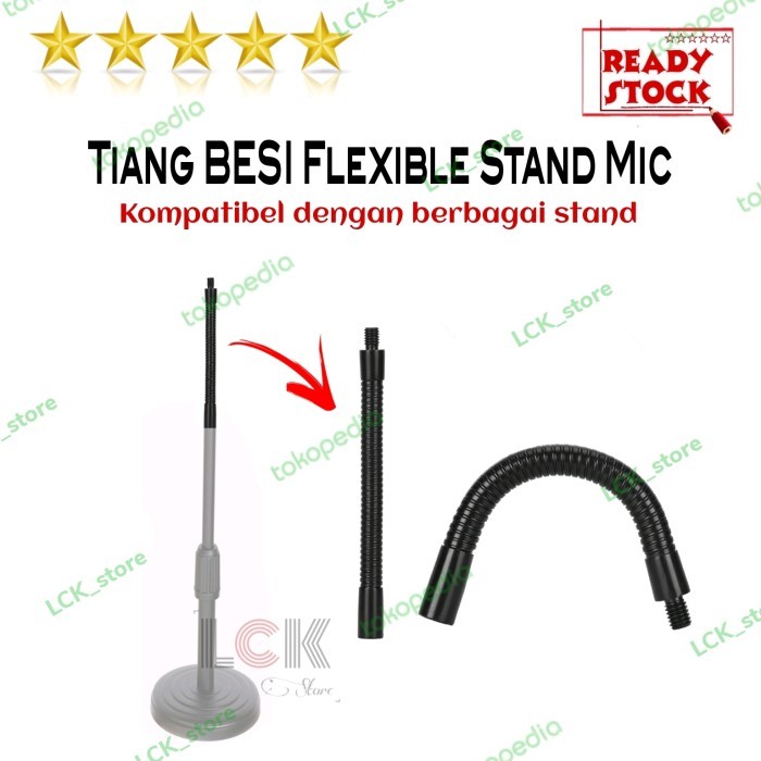 Jual Sambungan Tiang Besi Stand Mic Flexible -Tiang Drat 3/8 Peninggi ...