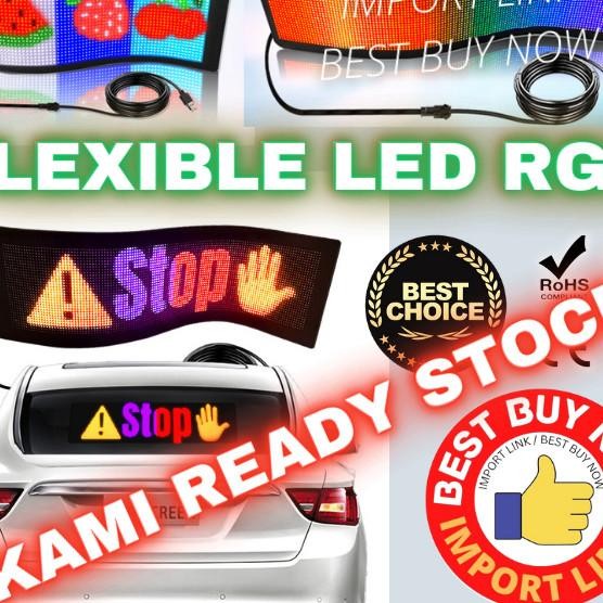 Jual Led Flexible Screen Display Mobil Lampu Running Light Signboard ...