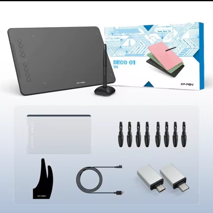 Jual Xp Pen Deco 01 Drawinng Pen Tablet 8192 Level Alternatif Wacom ...